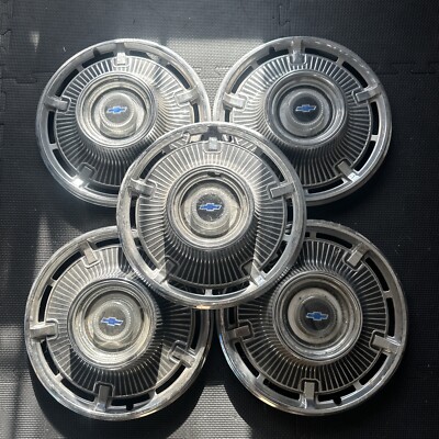 5 1965 CHEVROLET CHEVY BELAIR IMPALA BISCAYNE NOMAD HUBCAP WHEEL COVER ...