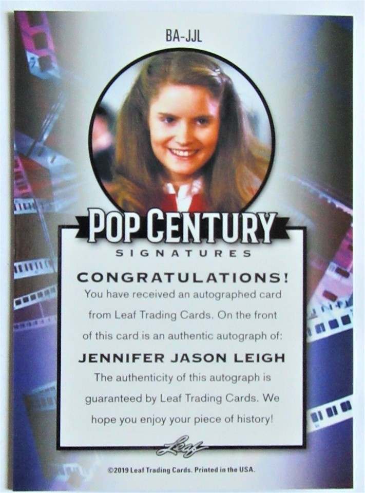 Autograph JENNIFER JASON LEIGH - 2019 Leaf POP CENTURY Signatures | eBay