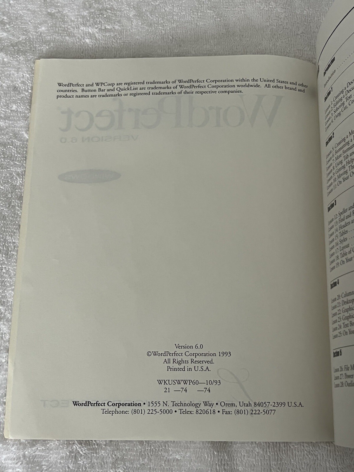 Word Perfect Version 6.0 Windows Learning WordPerfect 1993 paperback | eBay