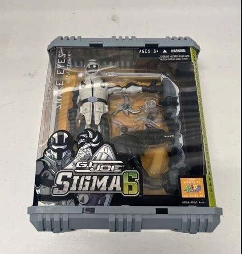 Gi Joe Sigma 6 Snakes Eyes w/Timber Black Variant Dark Ninja Master ...