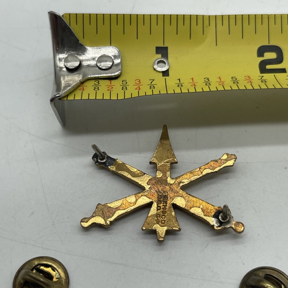 U.S. Military Army Air Defense Artillery ADA Officer Collar Device Pin ...