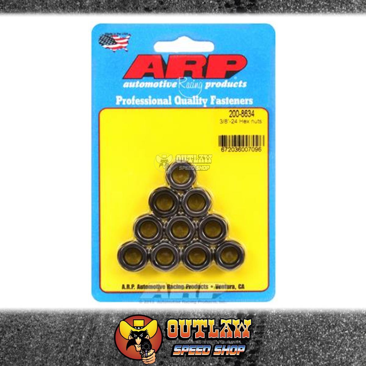 ARP 3/8"-24 HEX, NUT KIT 8740 CHROME MOLY 9/16" HEX WRENCHING - AR200 ...