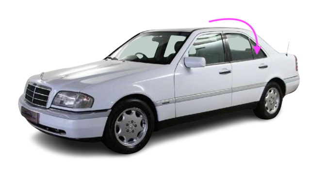 Fits 1994-2000 Mercedes-Benz C220, C230,C280 Driver Rear Left Vent ...