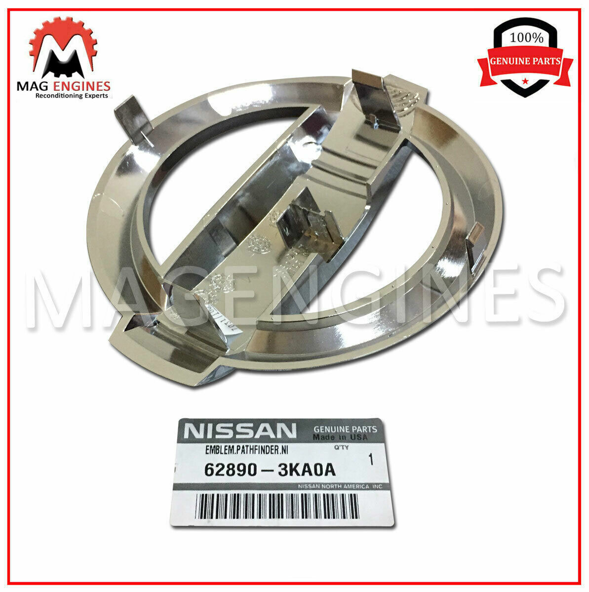 62890-3KA0A GENUINE OEM FRONT GRILL EMBLEM 628903KA0A | eBay