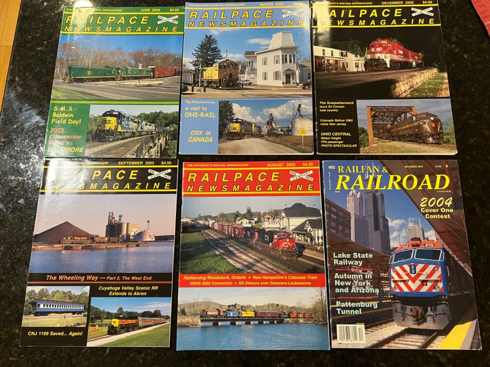 12 Railroad Magazines, TRP, Trains, Railpace, Railfan | eBay