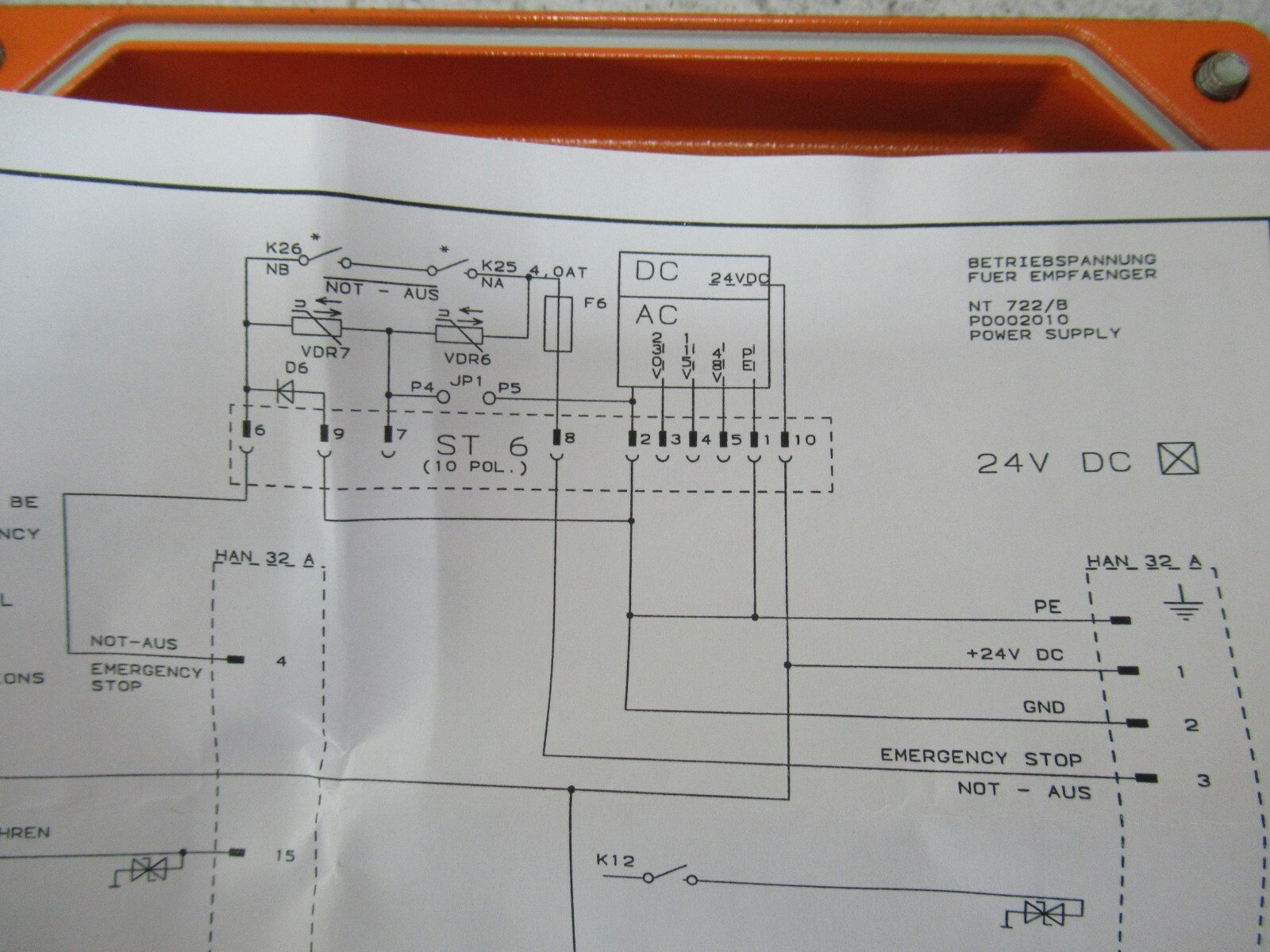 HBC Radiomatic FSE 722 Kran Funkempfänger Freq. 433, 100-434, 750MHz ...