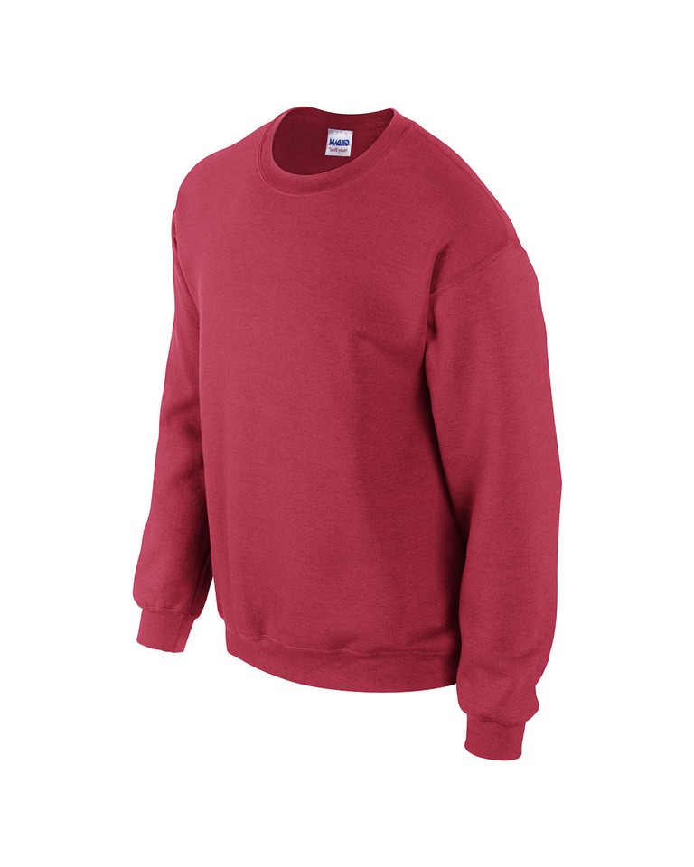Gildan G180 Adult Cotton/Polyester Crew Neck Heavy Blend Fleece Knit ...