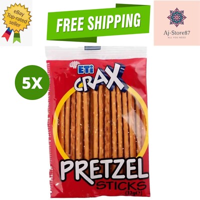 5 Pack X ETi CRAX Pretzel Biscuit Salty Sticks (32 Gram) | eBay