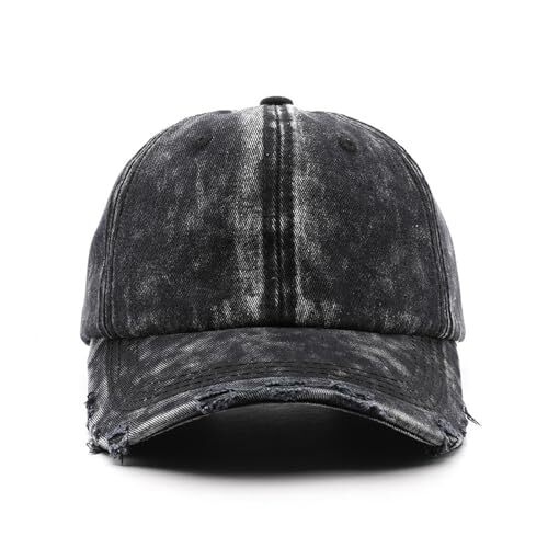 Classic Washed Distressed Vintage Baseball Cap Unconstructed One Size ...