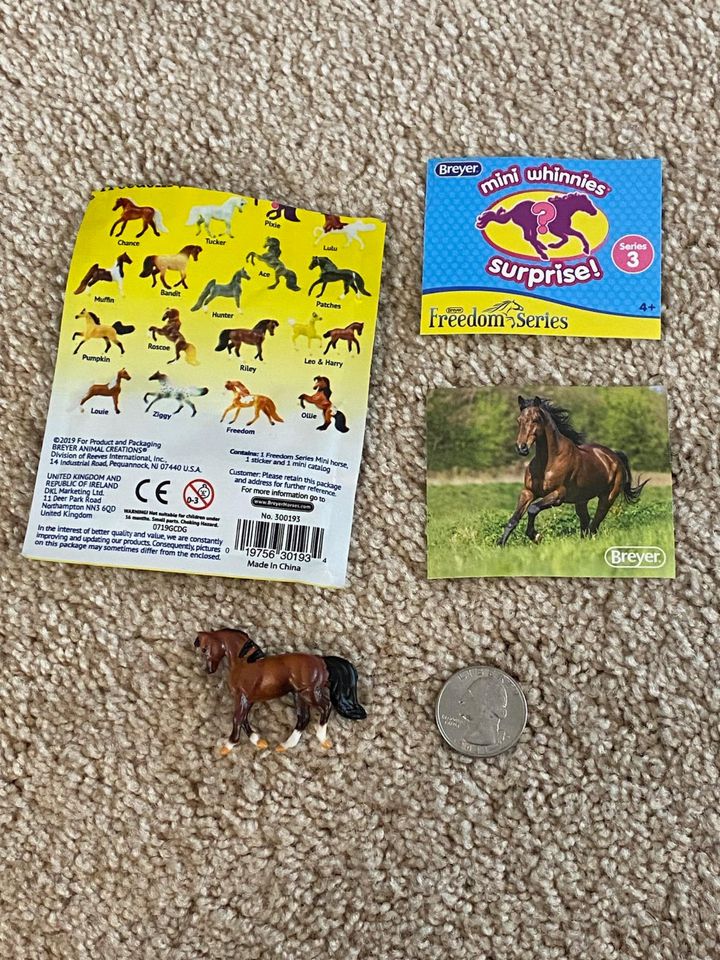 Breyer Mini Whinnies Series 3 - bay Cantering Morgan Mare - Riley ...