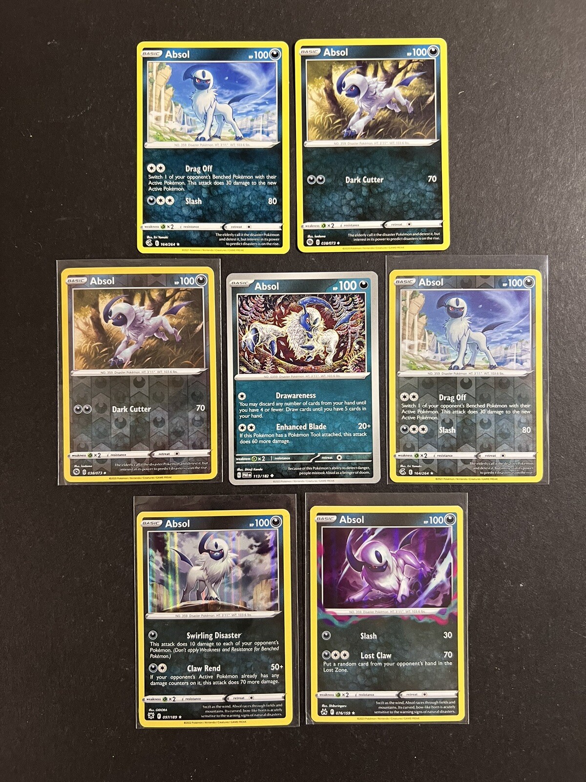 7 Absol Pokemon Card Collection Holo Rare Reverse SWSH SV PTCG | eBay