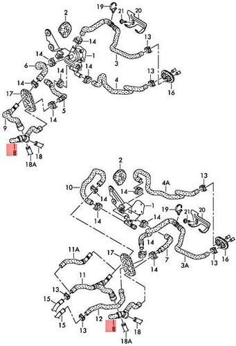 AUDI A8 S8 QUATTRO 4H2 4H8 4HC 4HL COOLANT HOSE 4H1819372K ORIGINAL | eBay