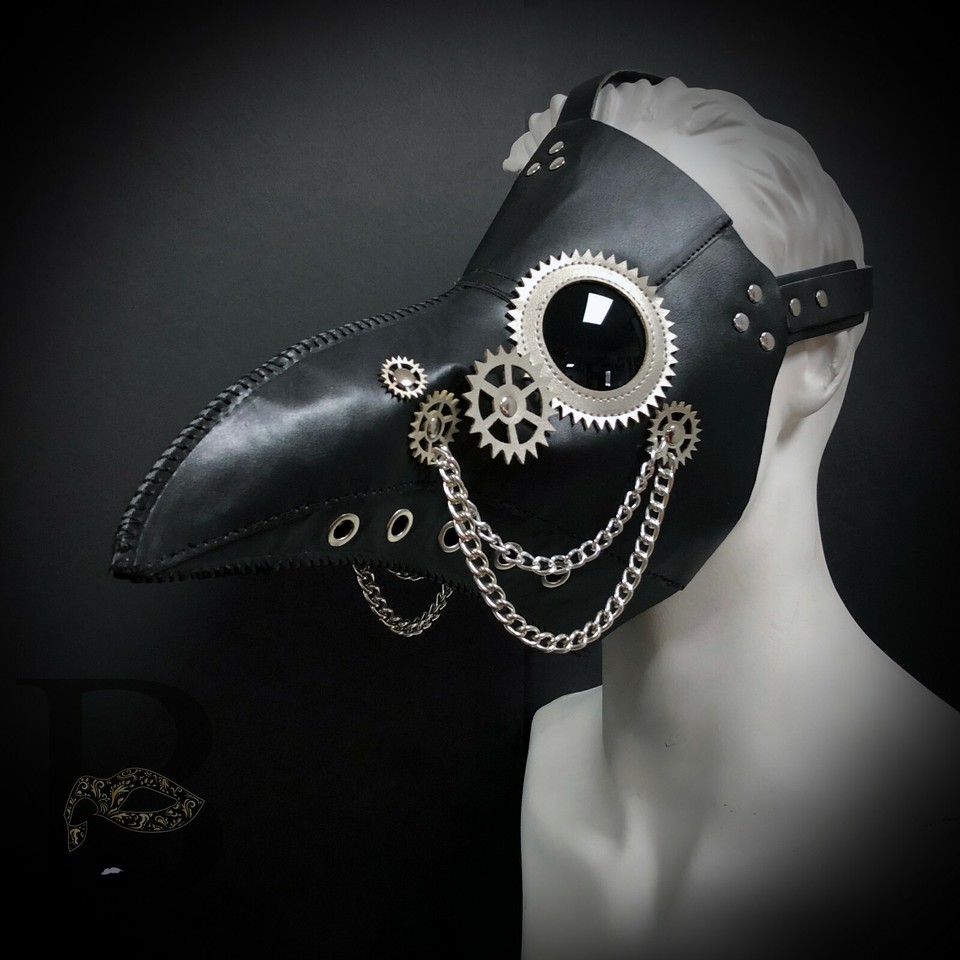 Plague Doctor Mask Long Nose Raven Bird Mask for Halloween Cosplay ...