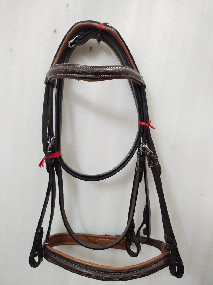 Beautiful Designer Leather English Bridle With Tan Color Padding All ...