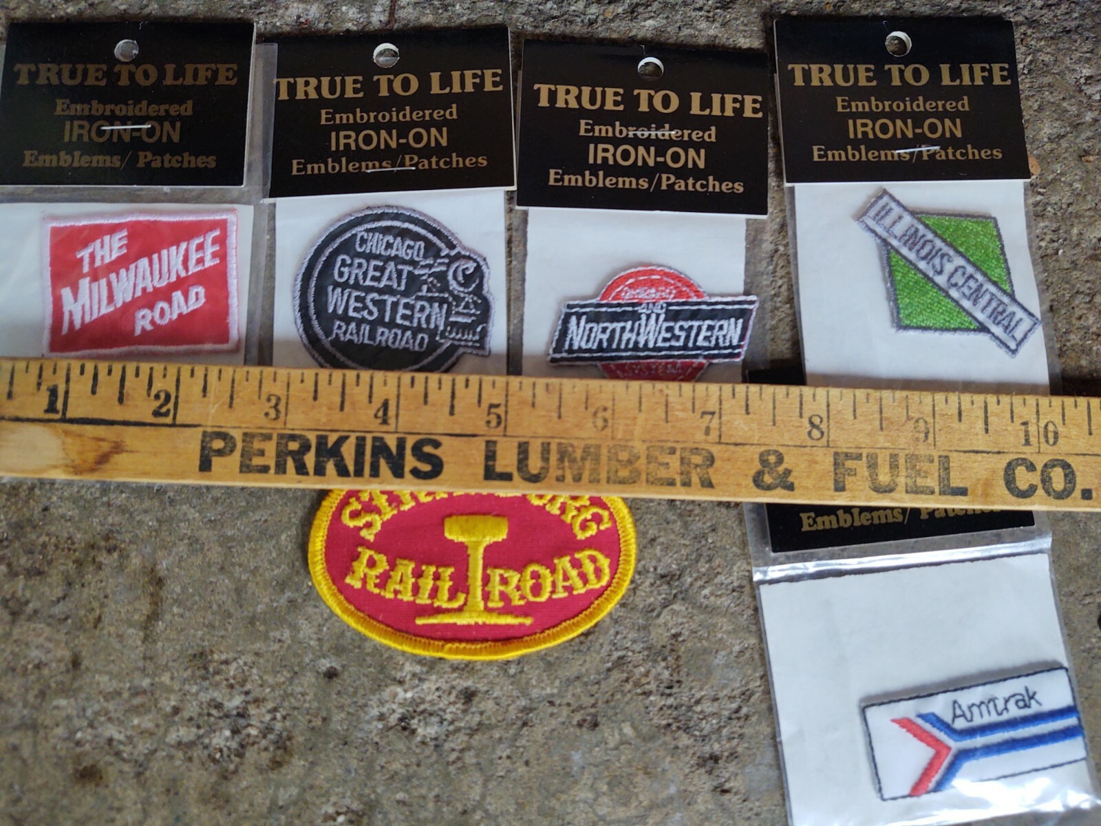 Vintage True To Life Iron On Rail Road Patch Lot Patches Strasburg ...