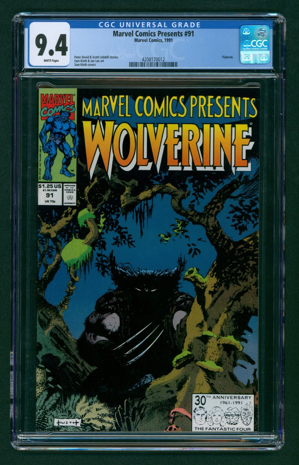 Marvel Comics Presents #91 (1991) CGC 9.4 WHITE! Sam Kieth! Wolverine ...
