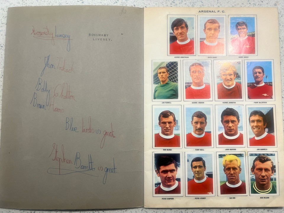 FKS 1968/69 Soccer Stars Sticker Album, Complete A1 condition.. See ...