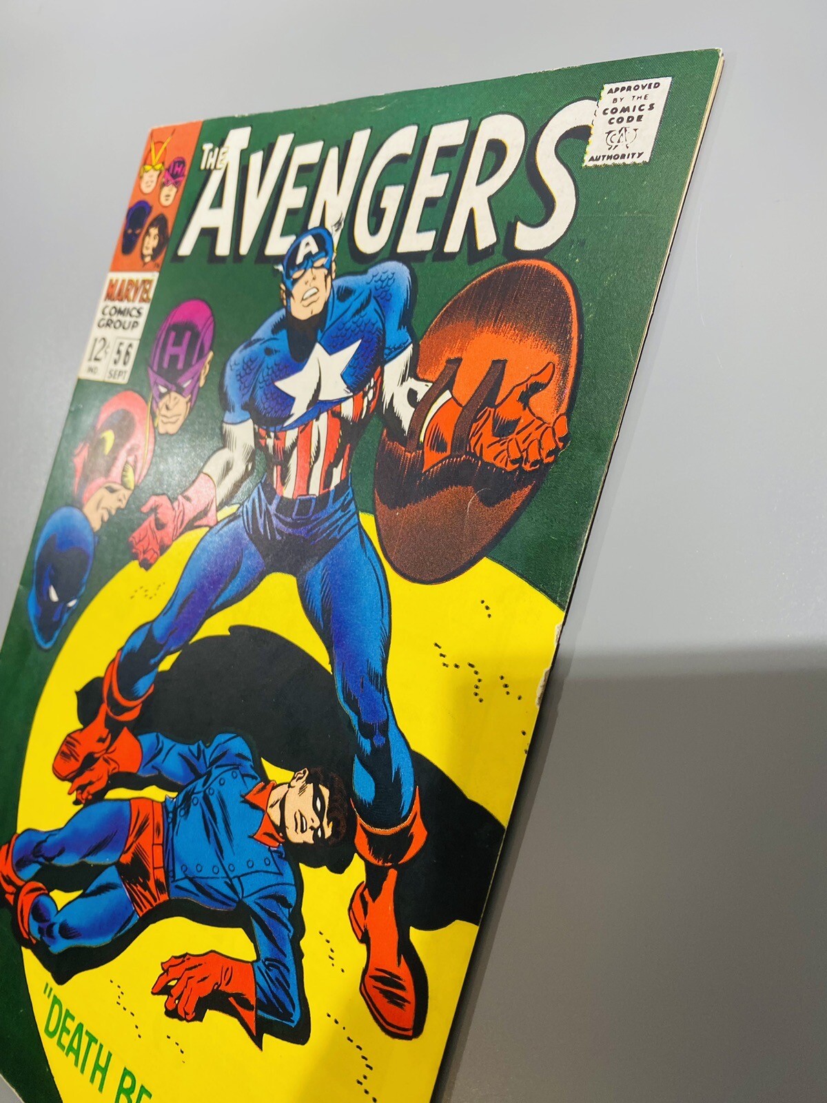 Avengers #56 VFNM 9.0 WHITE Pages ~ Bucky Barnes & Baron Zemo Apps ...