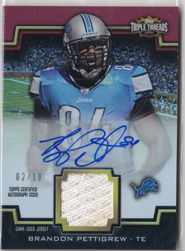 2011 Topps Triple Threads Autographed Unity Relics Ruby B. Pettigrew ...