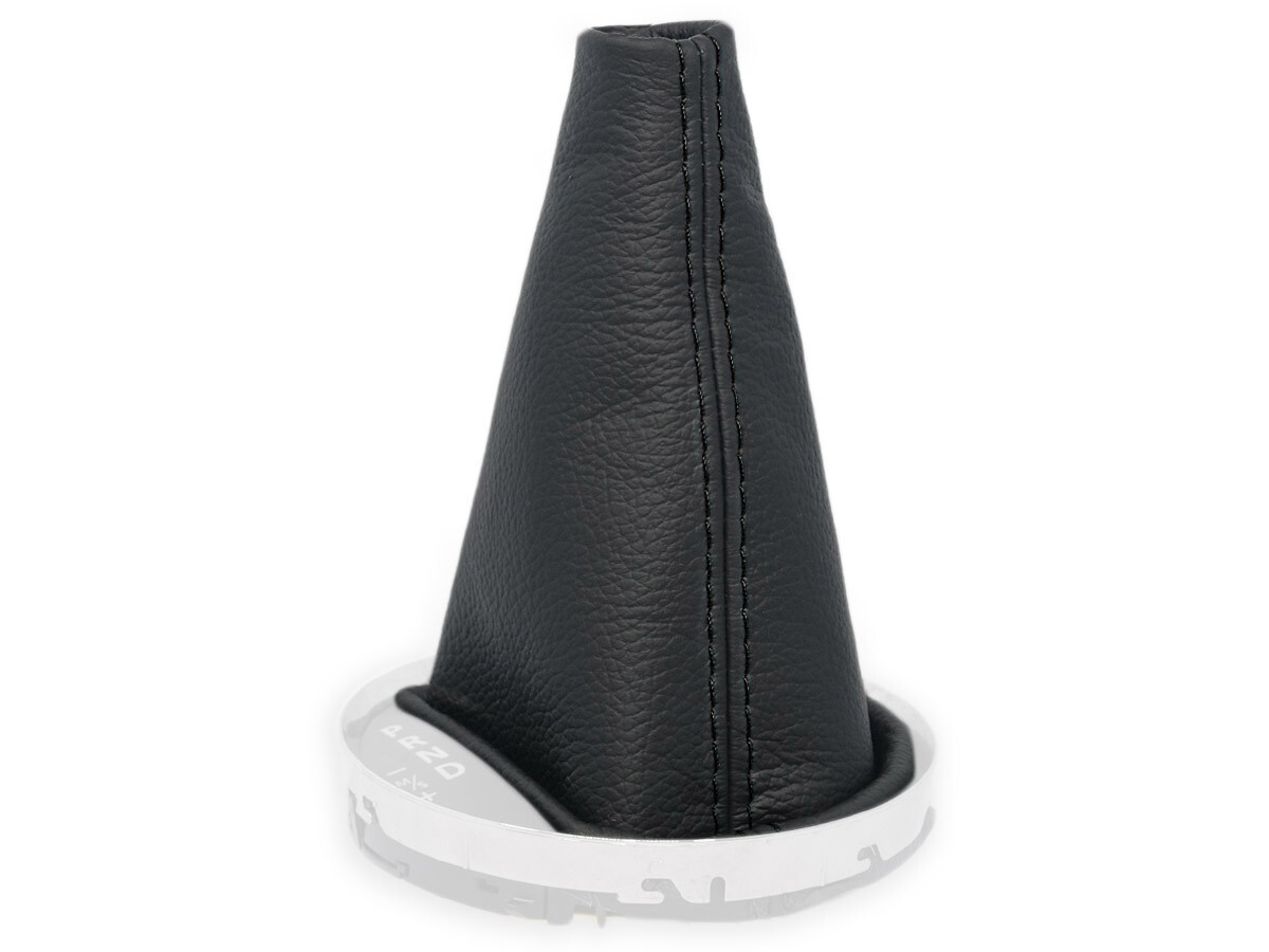 FOR MINI COOPER R56 R57 automatic GEAR BOOT GAITER LEATHER STITCH BLACK ...