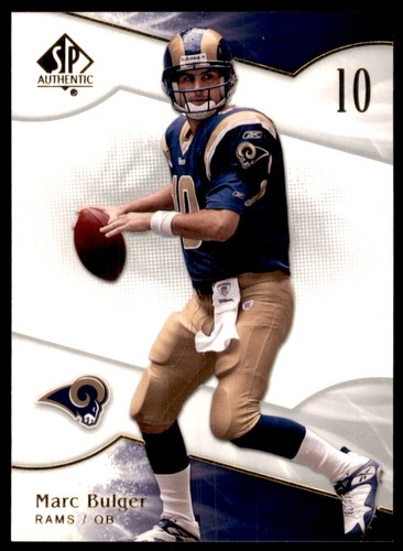 2009 SP AUTHENTIC MARC BULGER ST. LOUIS RAMS #38 | eBay