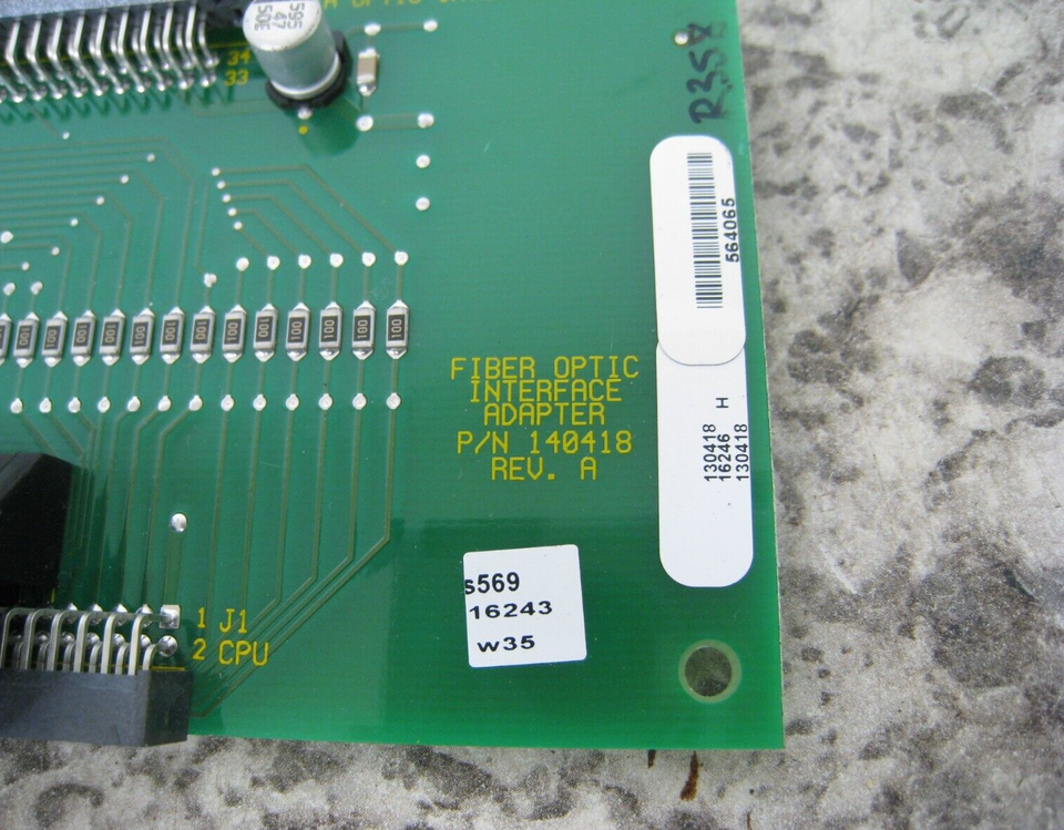 Edwards EST 140418 3-FIBMB2 EST3 Fiber Optic Interface Adapter Board ...