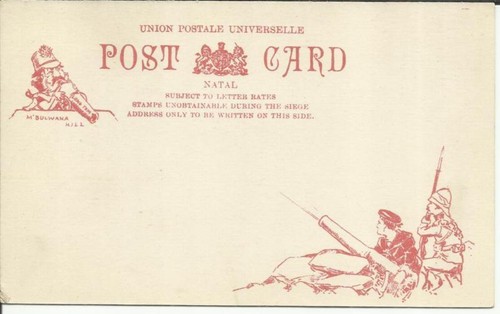 Natal-BOER WAR-LADYSMITH SIEGE-ILLUSTRATED LOCAL SIEGE POSTCARD-TYPE 3 ...