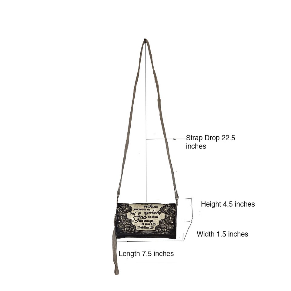 Western Purse Conceal Carry Cross Bible Scripture Verse Women Handbag ...