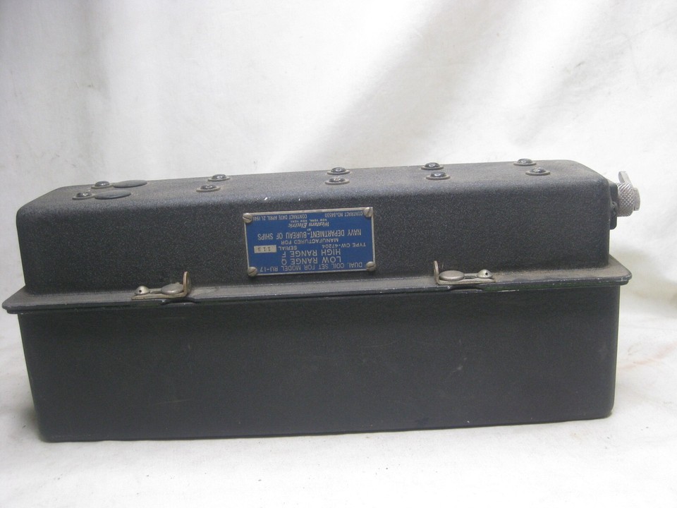 vintage NAVY DEPARTMENT RU-16 DUAL COIL SET Military WWII 1941 receiver ...