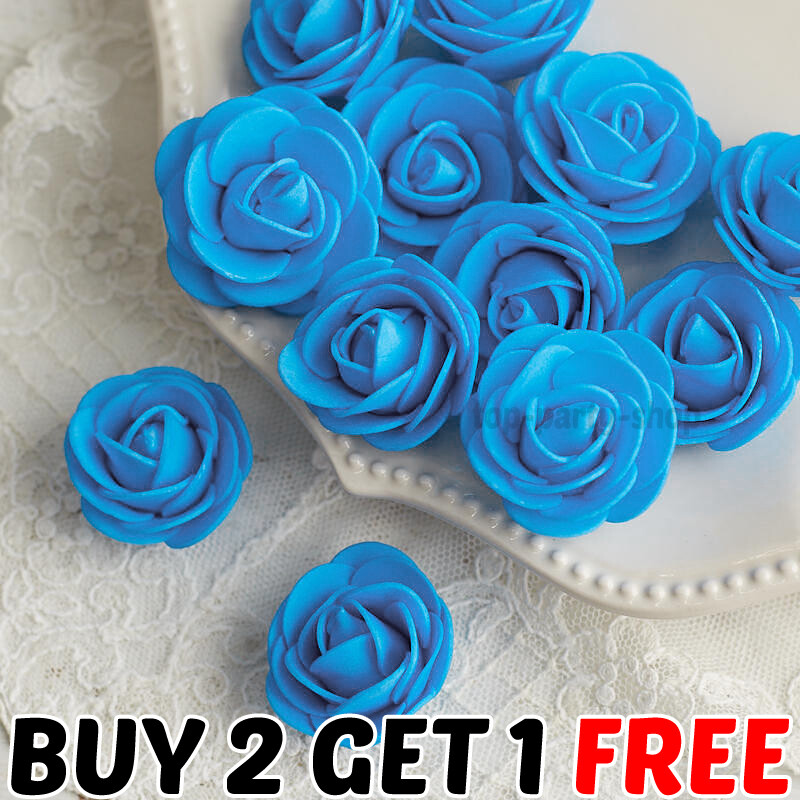 1000 Foam Mini Roses WHOLESALE Heads Buds Small Flowers Wedding Home ...