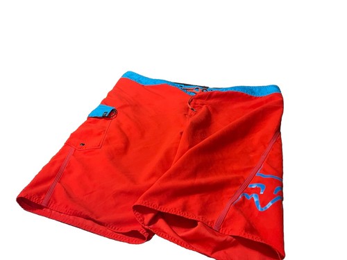 Fox Racing Mens Red/Blue Swimming Board Shorts! 42x12 | eBay