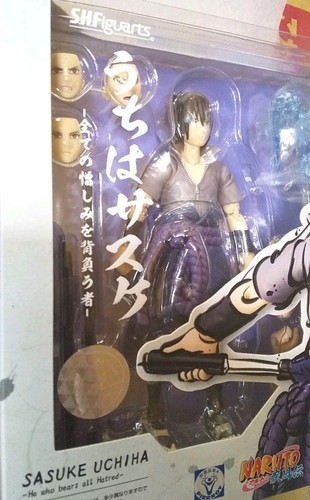 Bandai S.H.Figuarts Naruto Shippuden Uzumaki & Uchiha Sasuke Figure Set ...