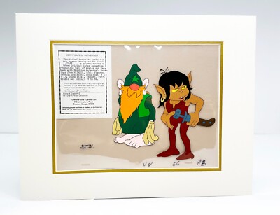 Bakshi Wizards Animation Cels + Sketches Avatar Weehawk COA Original ...