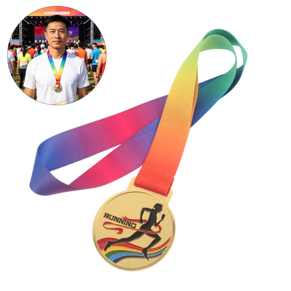 Running Race Medal: Outdoor Achievement Medal - Runner Race And Track ...