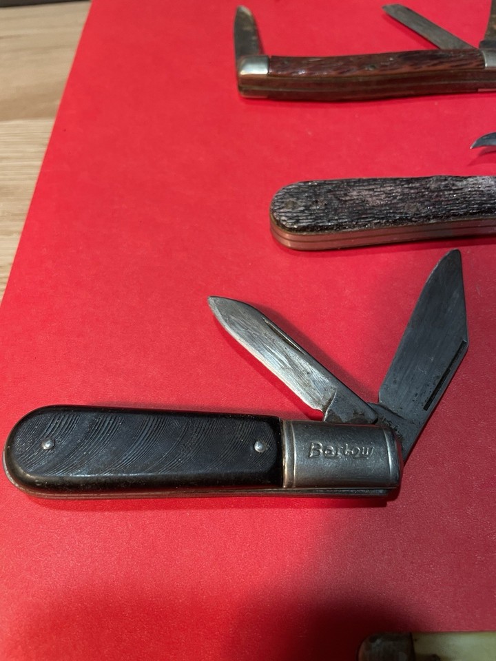 Vintage LOT of 5 Pocket Knives Inc Schrade, Barlow, Craftsman,Cumulus ...