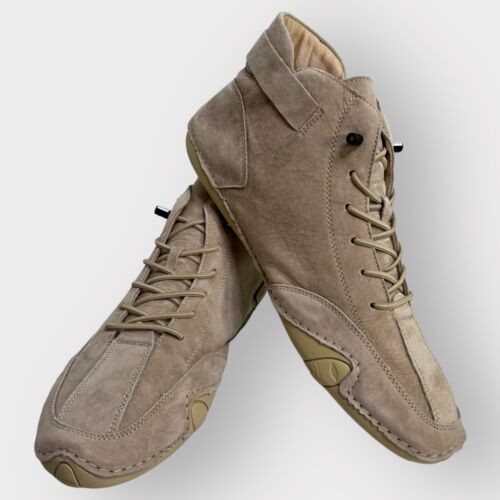 LDeck Italian Handmade Suede Luxury High Top Boots/shoes Men Size 15 ...