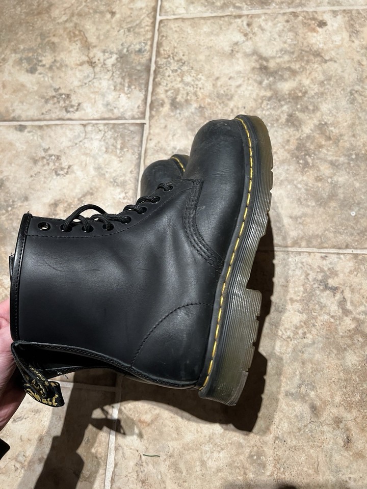 Dr. Martens Boots Womens 10 Mens 9 Black 1460 Steel Toe Work ASTM F2413-18 | eBay