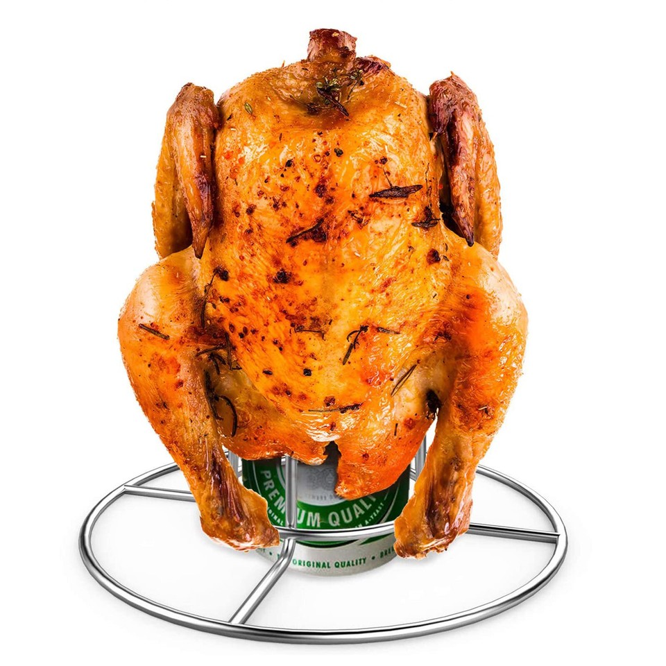 UK- Beer Can Roaster Rack Vertical Chicken Stand Chicken Holder for ...