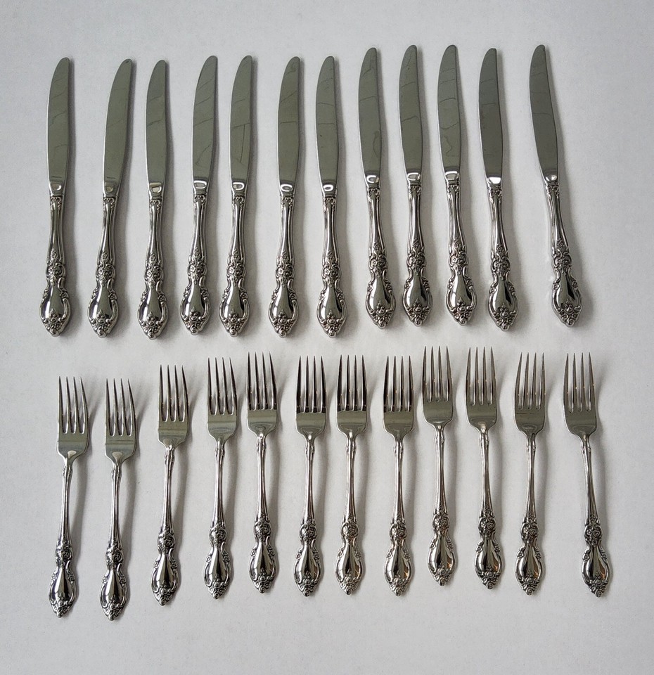 82 piece Oneida "Louisiana" Stainless Flatware Set w/ Chest | eBay