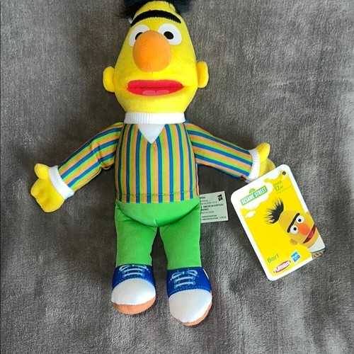 Sesame Street Bert Plush Toy Yellow Green Stuffed Animal Y2013 | eBay