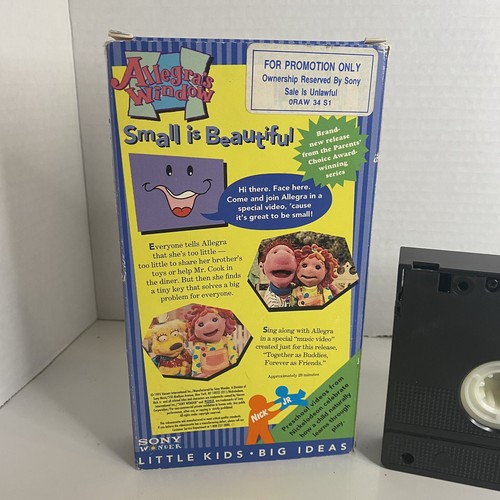 Allegras Window: Small Is Beautiful (VHS, 1995) for sale online | eBay