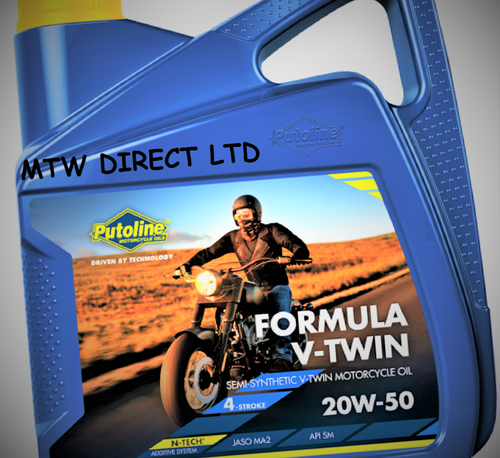 Putoline Motorcycle Motorbike Oil Formula V-Twin 20W/50 Semi Synthetic ...