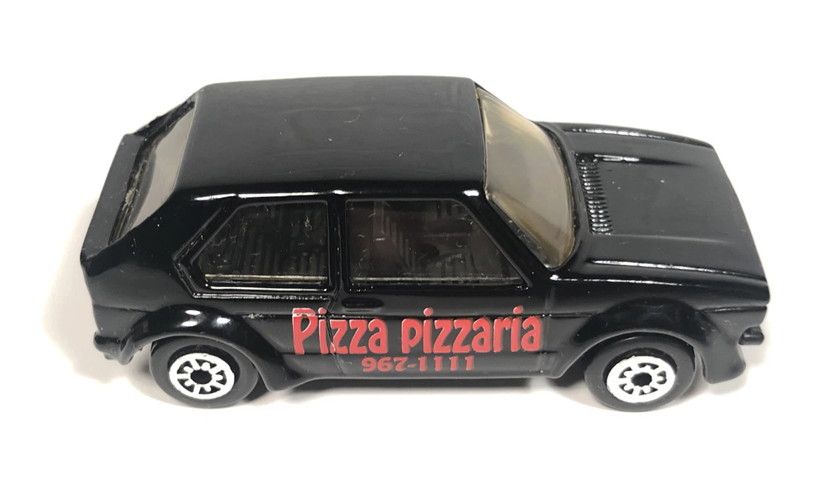 Black Pizza Delivery Car