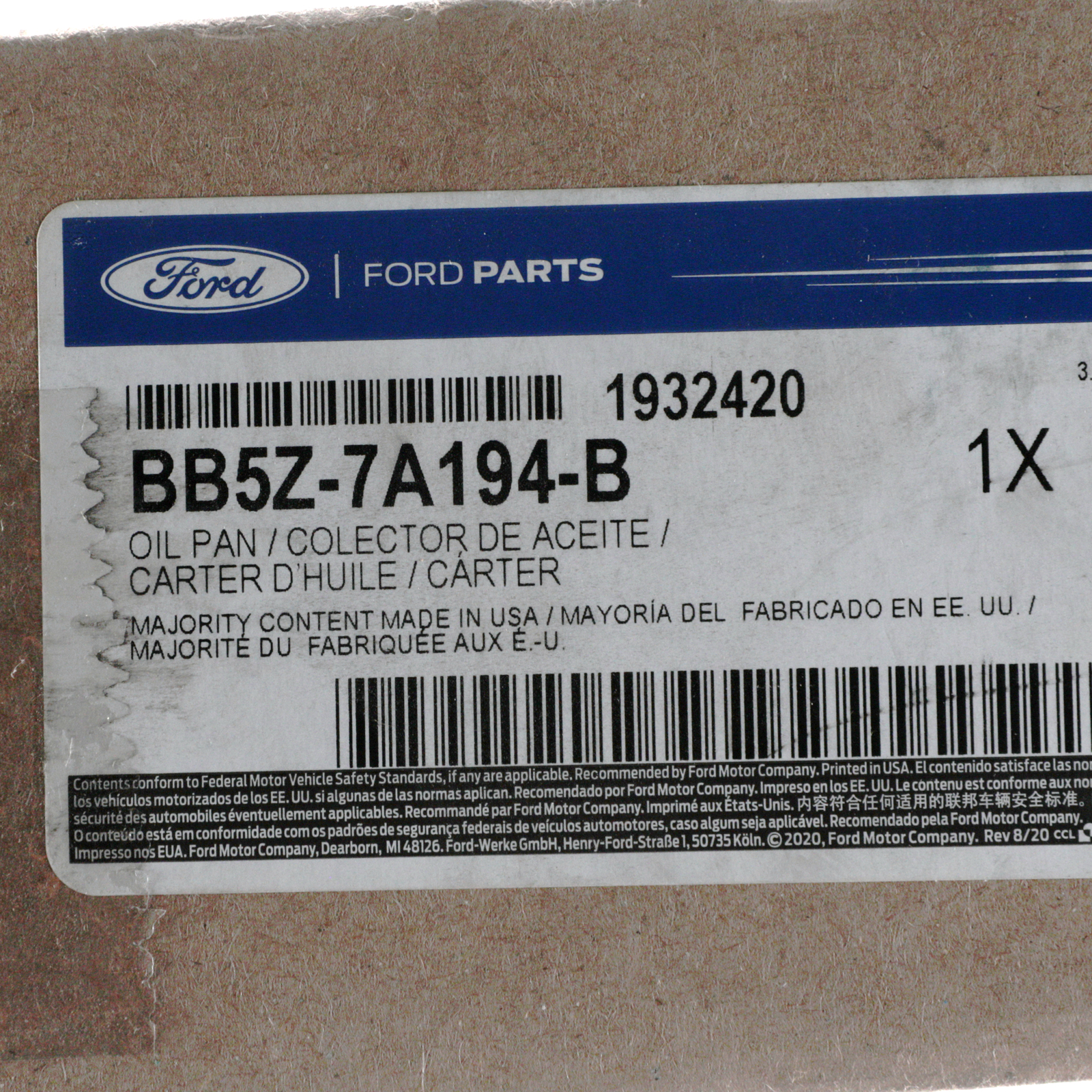 NEW OEM Ford 2012-2020 Edge Fusion Transmission Oil Pan Assembly BB5Z ...