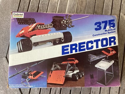 Vintage Erector Set Gabriel 375 Motorized Construction STEM Set | eBay