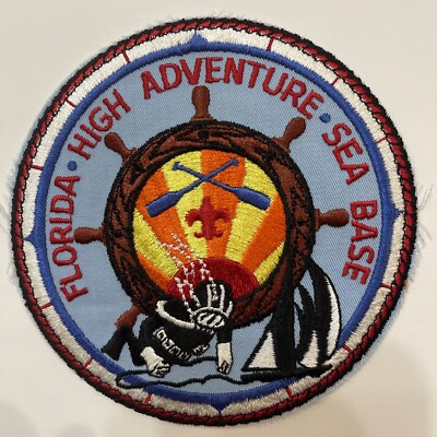 BSA FLORIDA HIGH ADVENTURE SEA BASE CUT EDGE JACKET PATCH MINT!!! | eBay