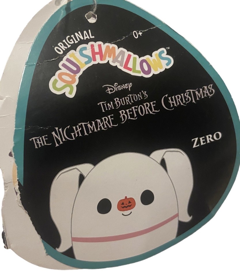 Zero Squishmallow 13” Nightmare Before Christmas Halloween Plush ...