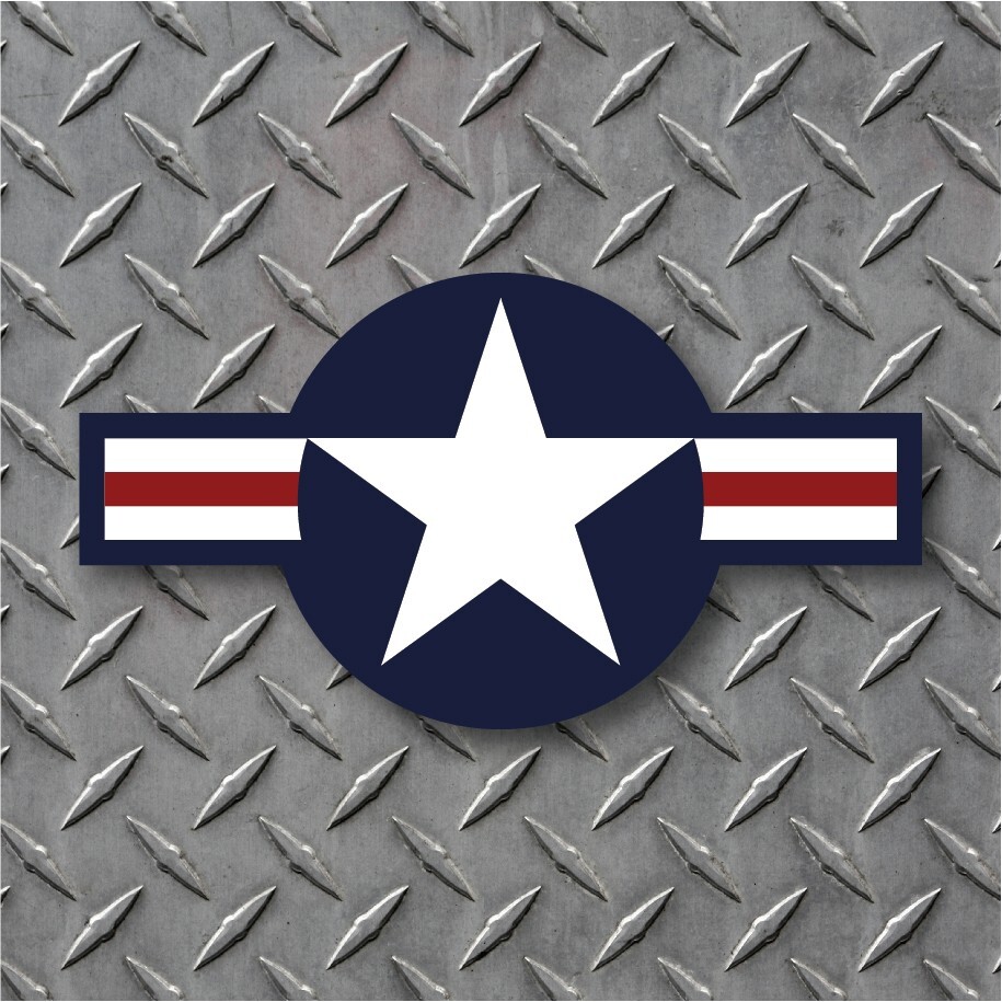 United States Air Force USAF Roundel High Quality Vinyl Decal Indoor ...