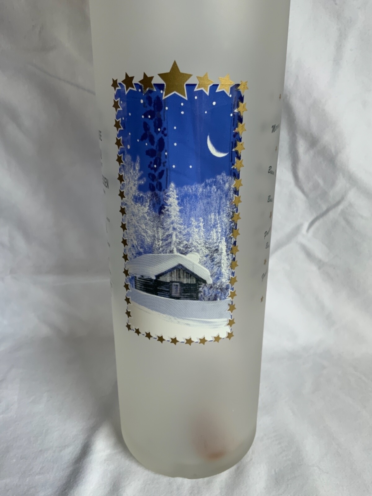 Large Decorative Wine Bottle 1500ml - Christmas Theme Happy Holidays ...