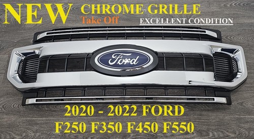 2021 FORD F350 Front Chrome Grille XL XLT / NEW TAKE OFF OEM LC3Z-8200 ...